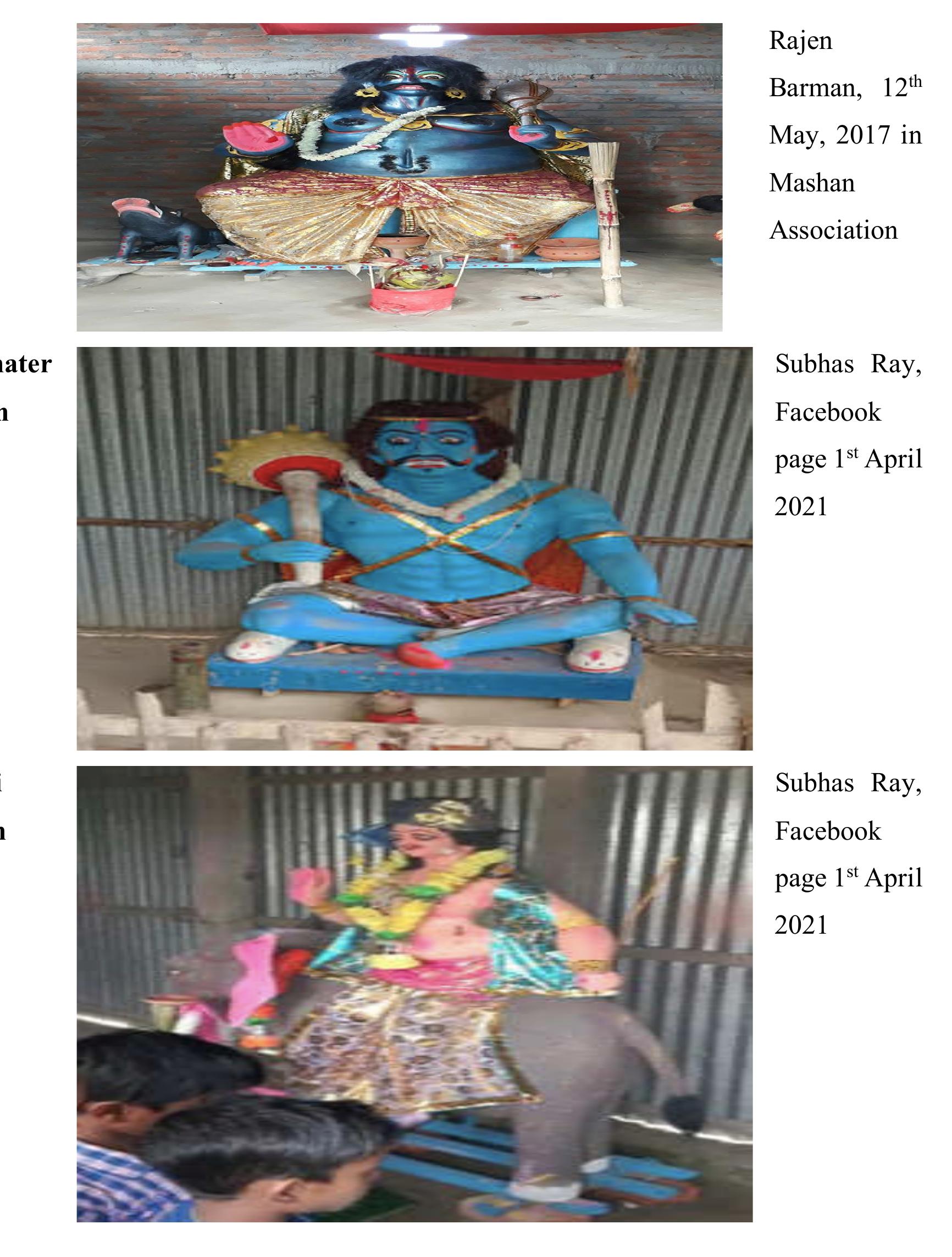 Figure 6 - Mashan Deity of the Rajbanshis: its forms, types