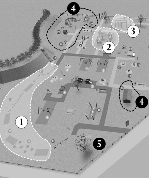 Layout of the playground primo sport 0246 and distribution