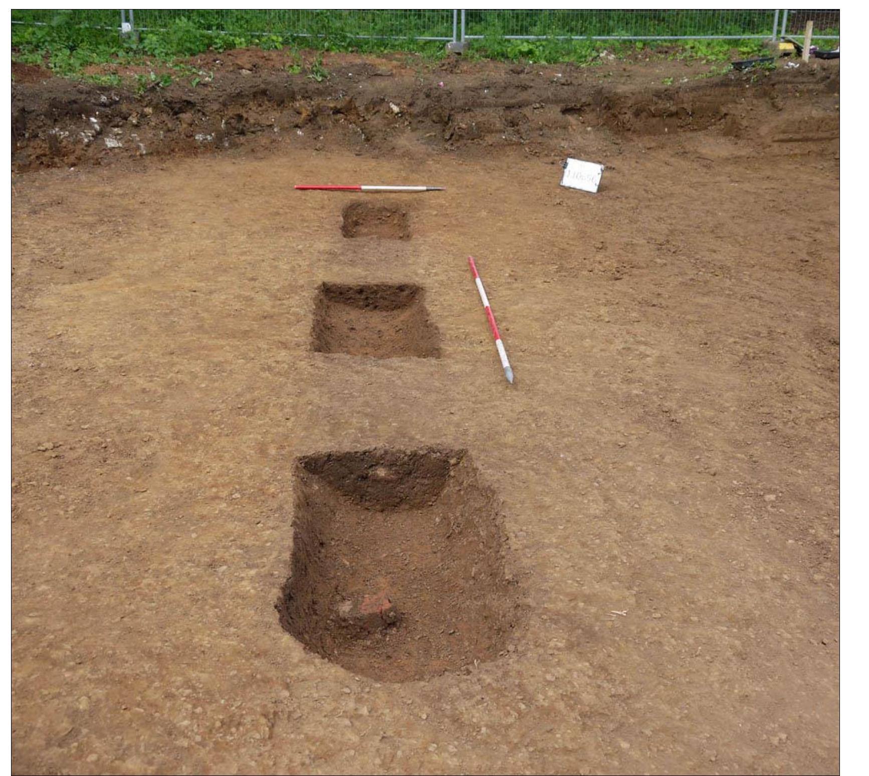 P 1. pre-excavation overview of area 1 house plot, facing