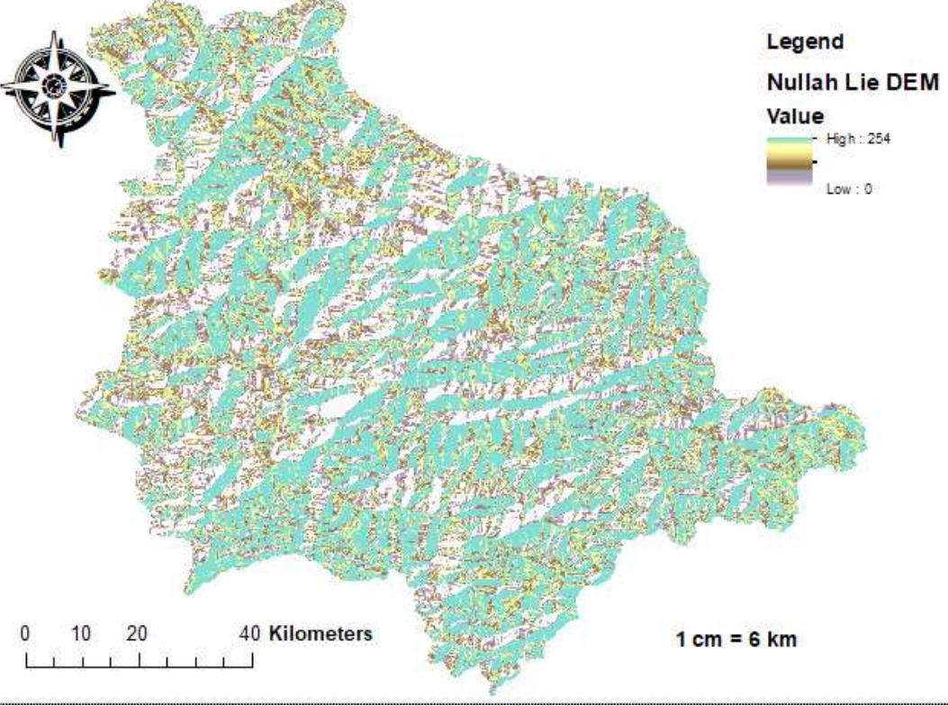 Digital elevation model (dem). a digital elevation model