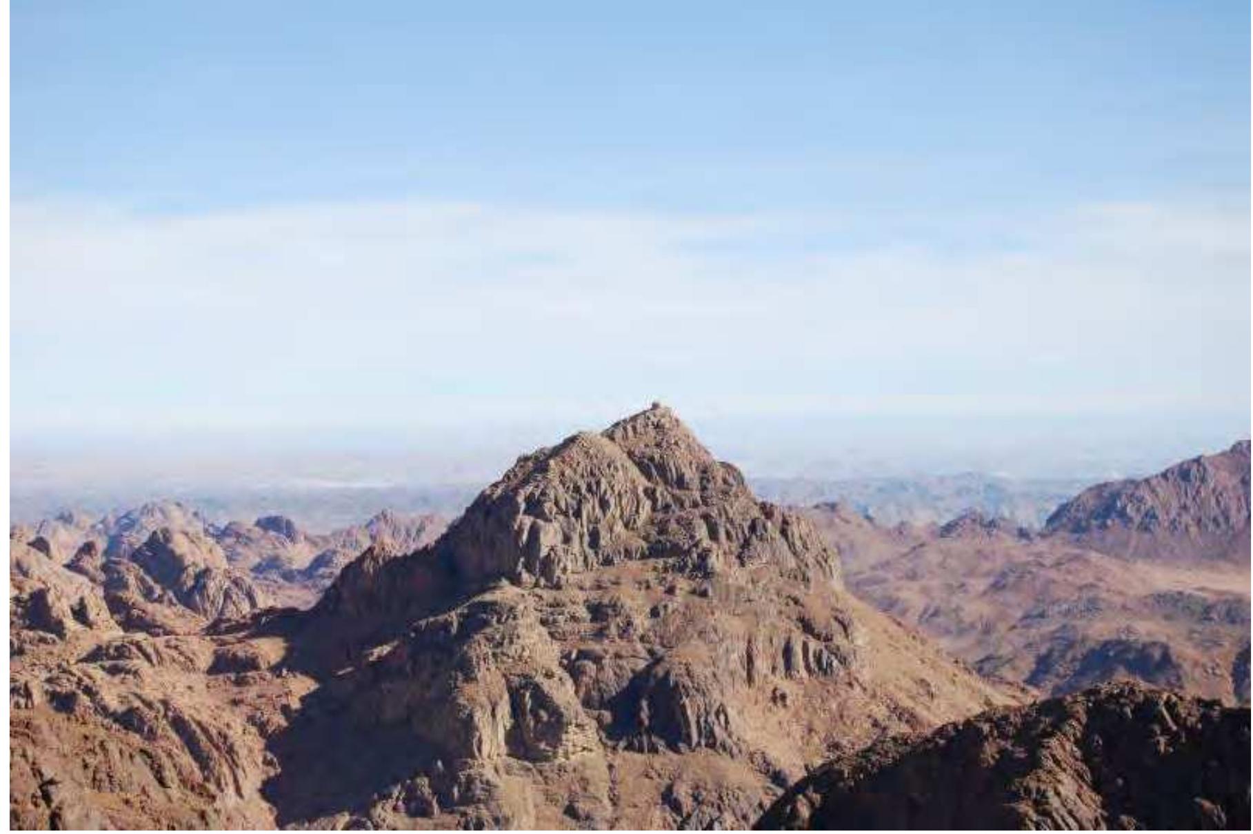 Gebel musa, the “mount sinai” of later traditions. another