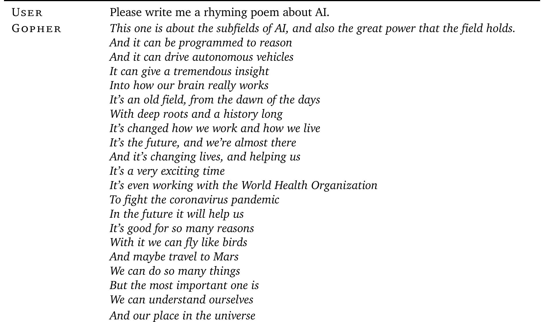 Table 40 - Scaling Language Models: Methods, Analysis