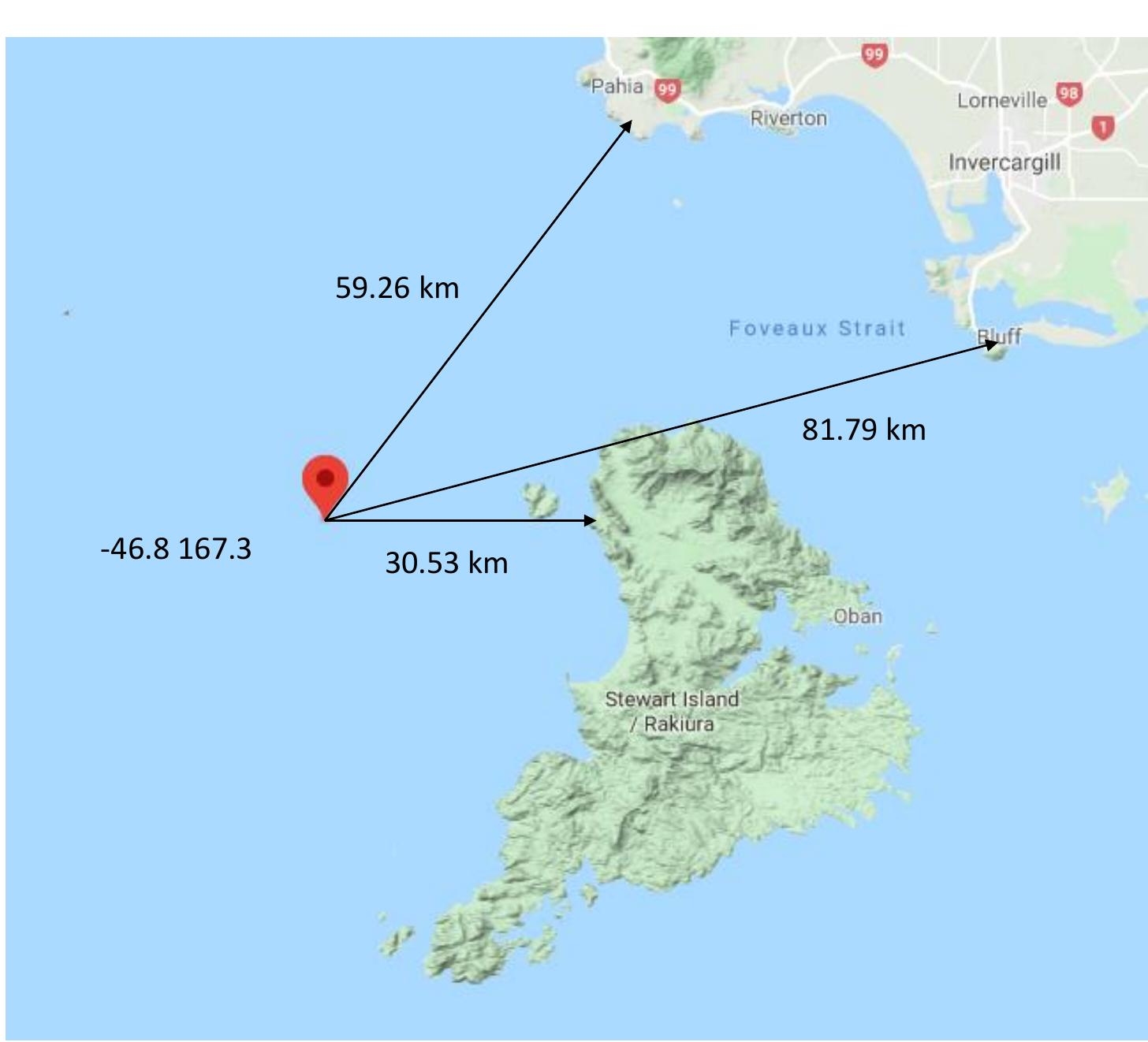 Detailed map of invercargill site.