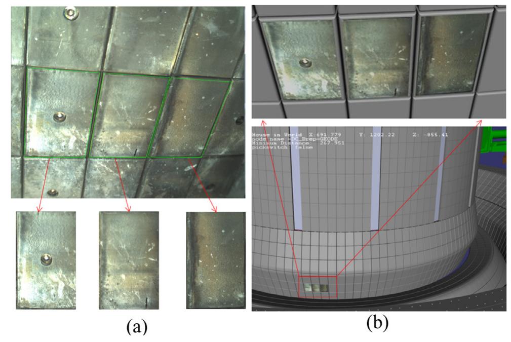 Tile recognition using real first wall tile image captured