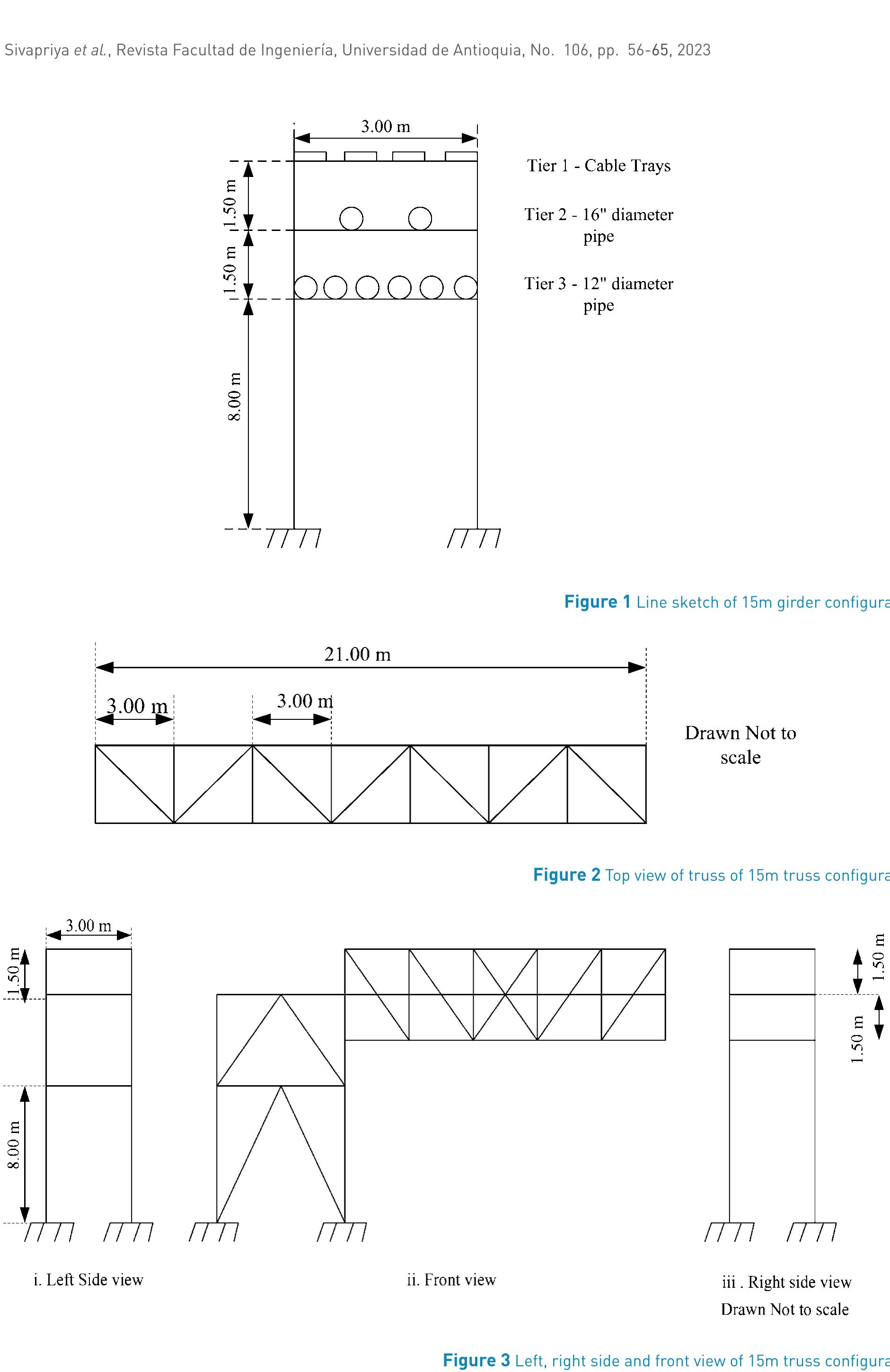 Figure 1 - Pipe bridge design optimisation through a