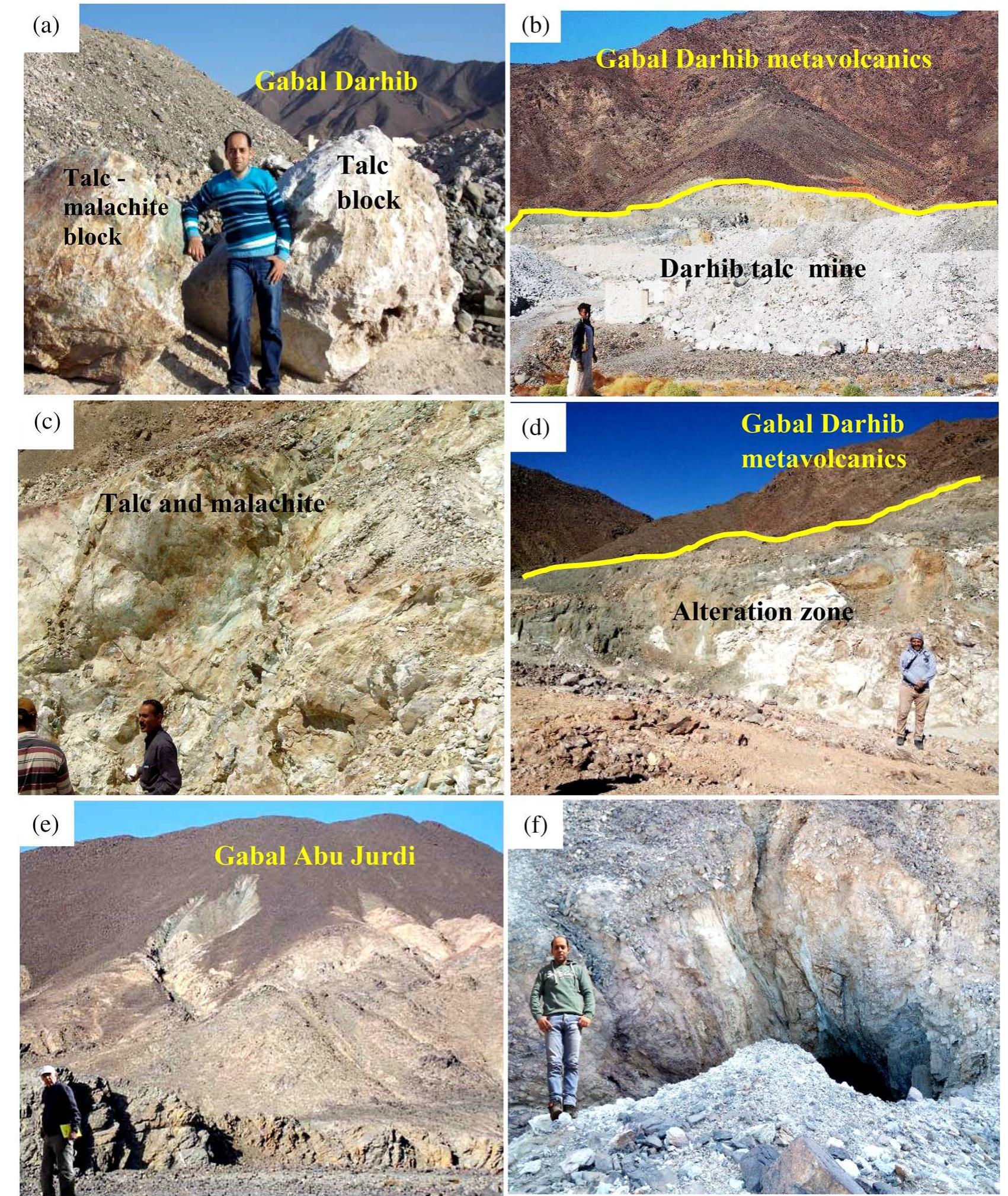 __ field photographs showing two blocks of exploited pure