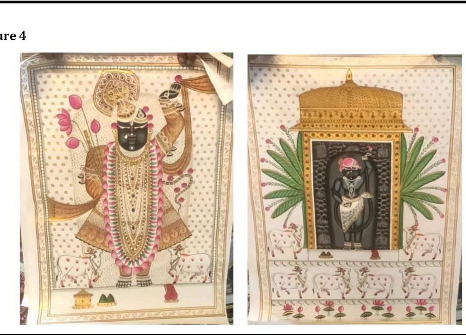 Traditional pichwai paintings of shrinath ji by murli das