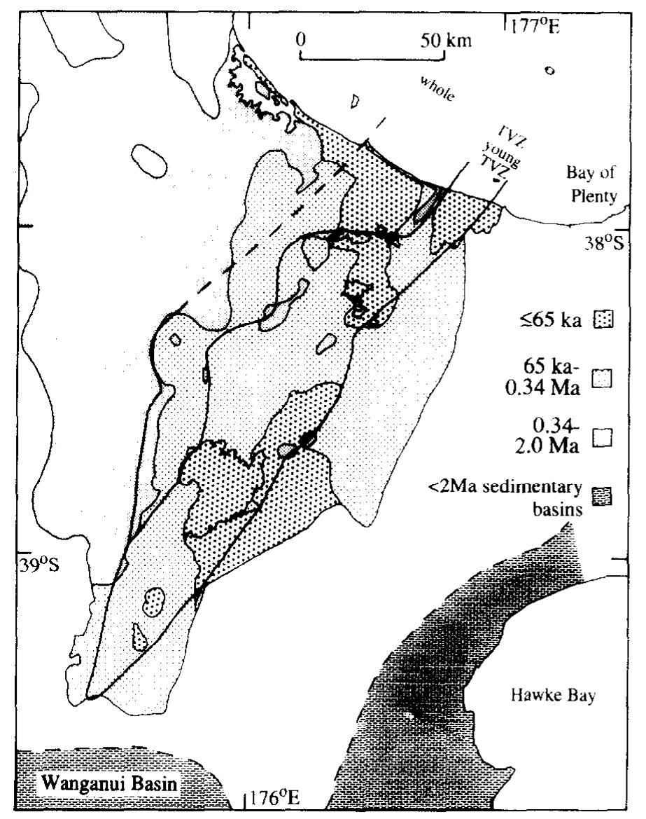 Sketch map to illustrate areas in the tvz and vicinity where
