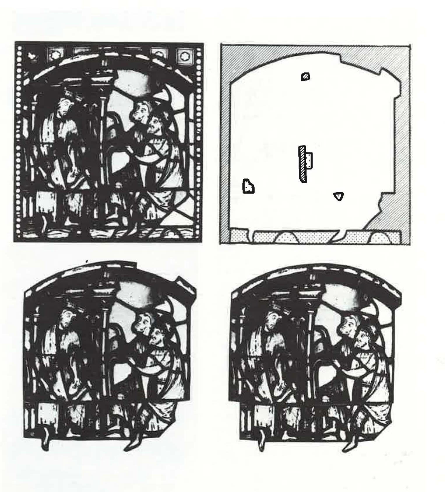 Restoration chart and reconstruction of the medieval core of