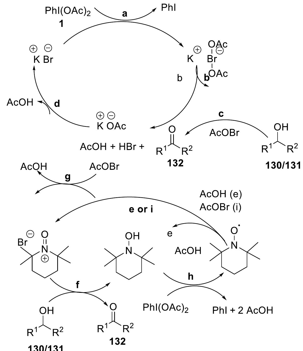Proposed mechanism for the pida-mediated oxidation of