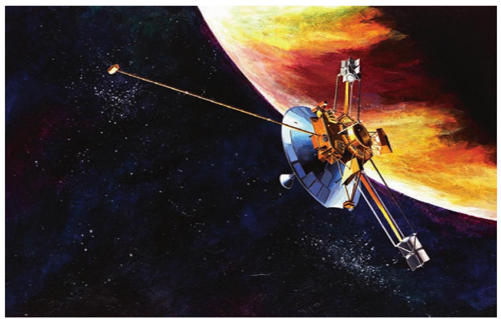 2 artist’s impression of nasa’s pioneer f spacecraft during