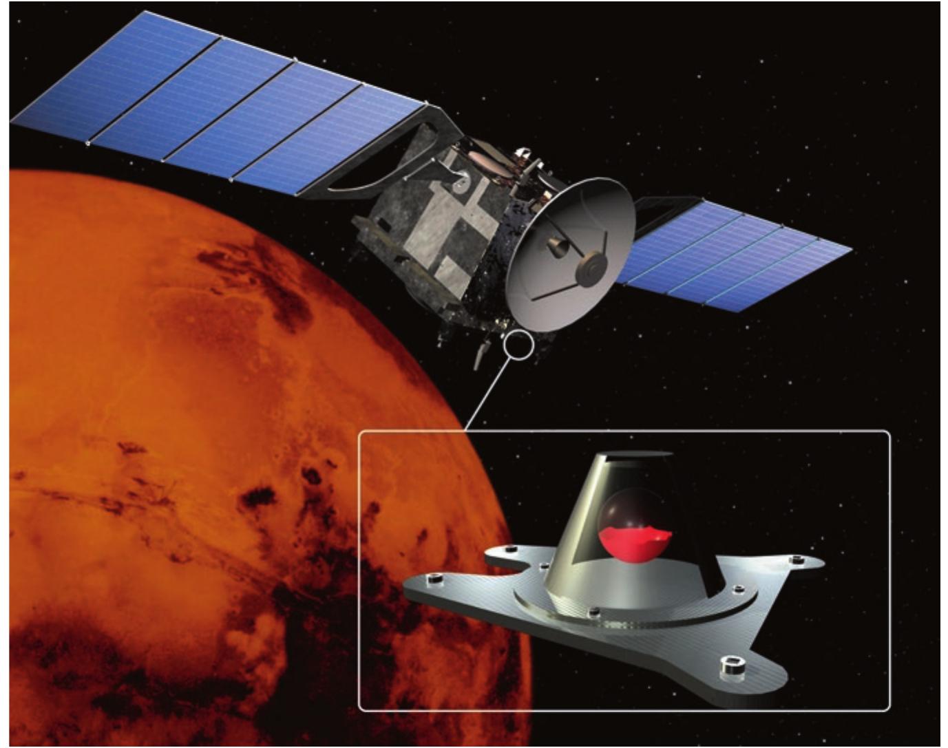 3 sample of ferrari rosso corsa paint on mars express