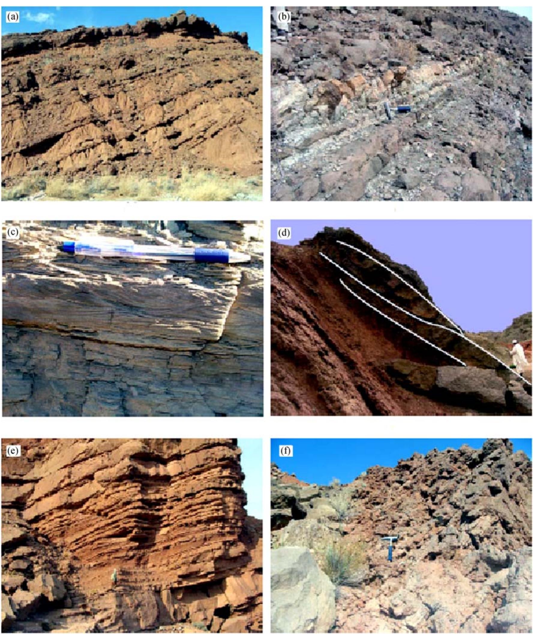 And lenticular morphology. lenticular beds laterally pinch