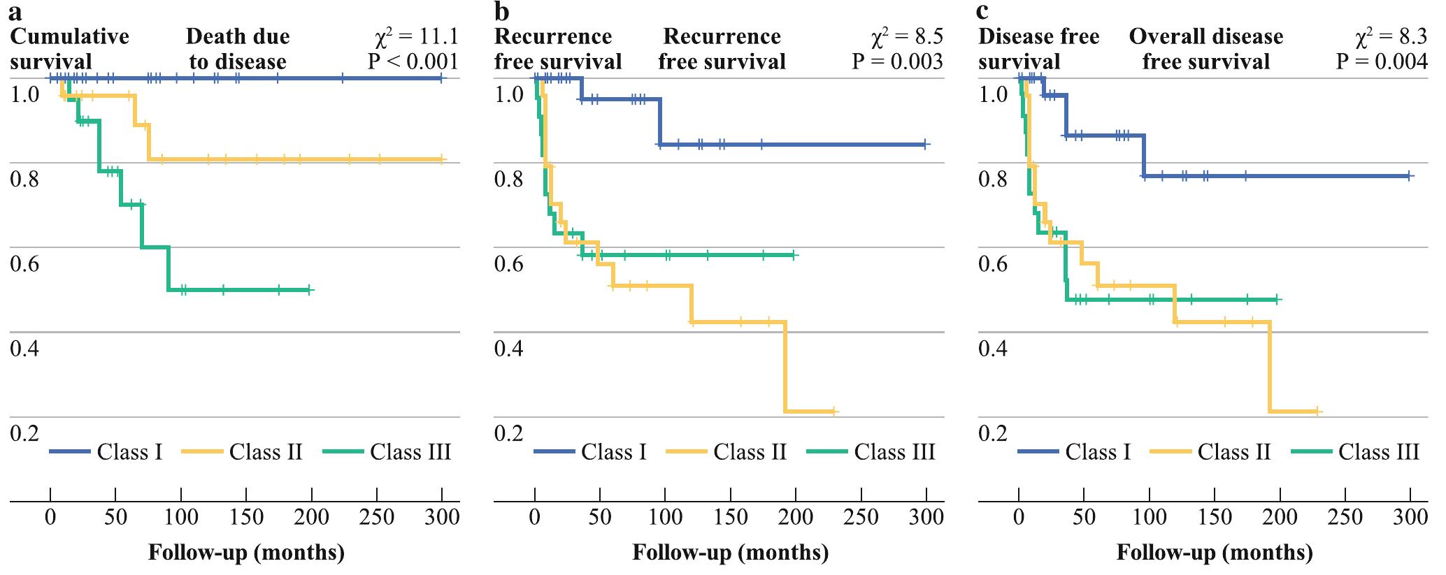 Differentiated classifications predict primary and secondary