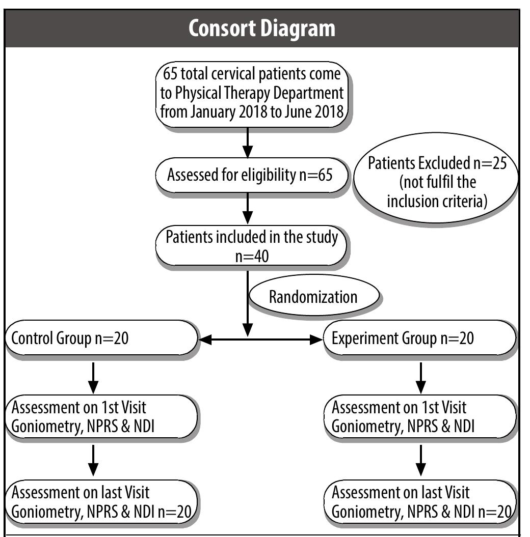 -1: consort diagram. [nprs:numeric pain rating scale, ndi: