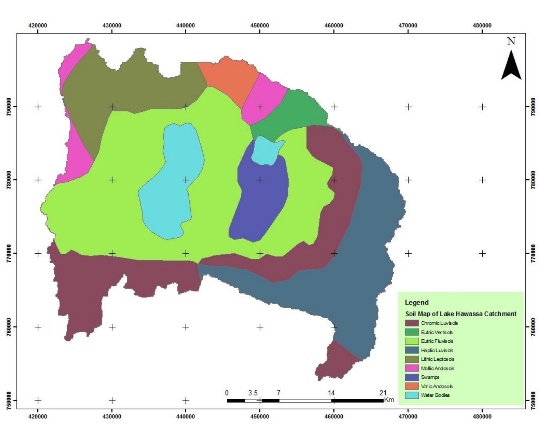 9 soil map of lake hawassa catchment