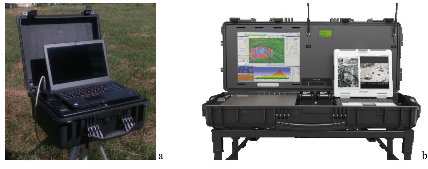 The uav's ground control stations (gcs) vary from commercial