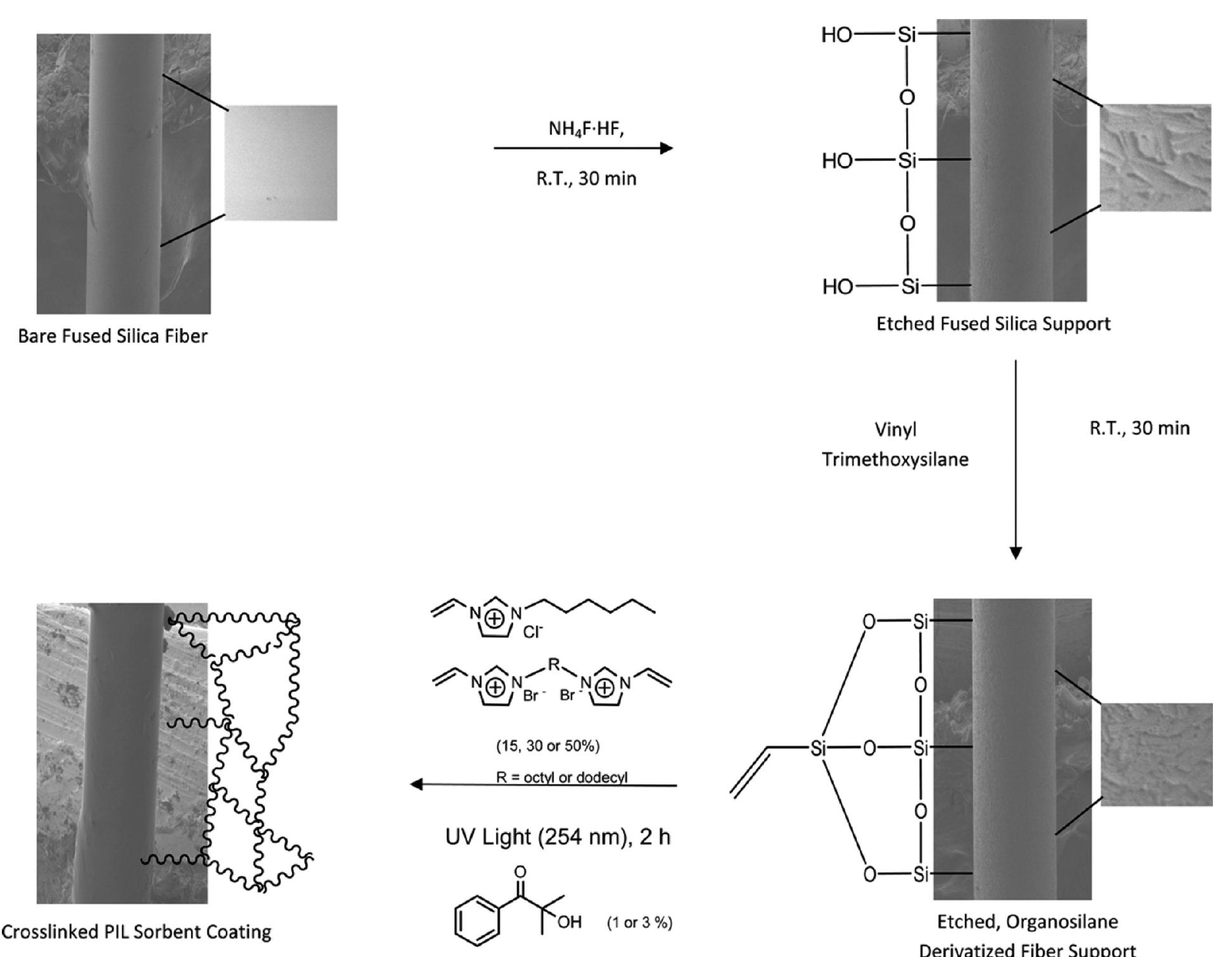 Schematic showing the fabrication procedure of polar