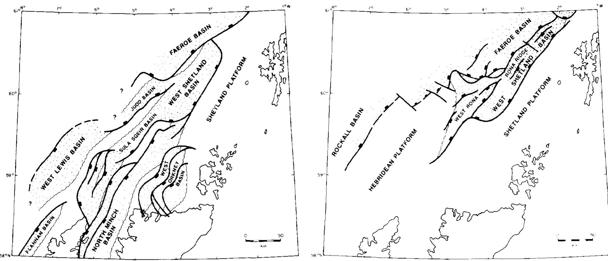 —map showing early cretaceous tectonic elements. all major