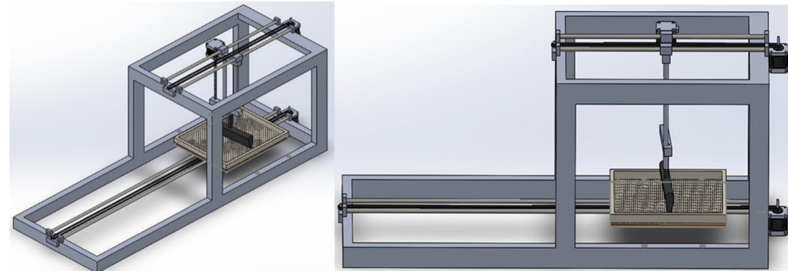 Cad model side view fig.12 cad model top view fig.11