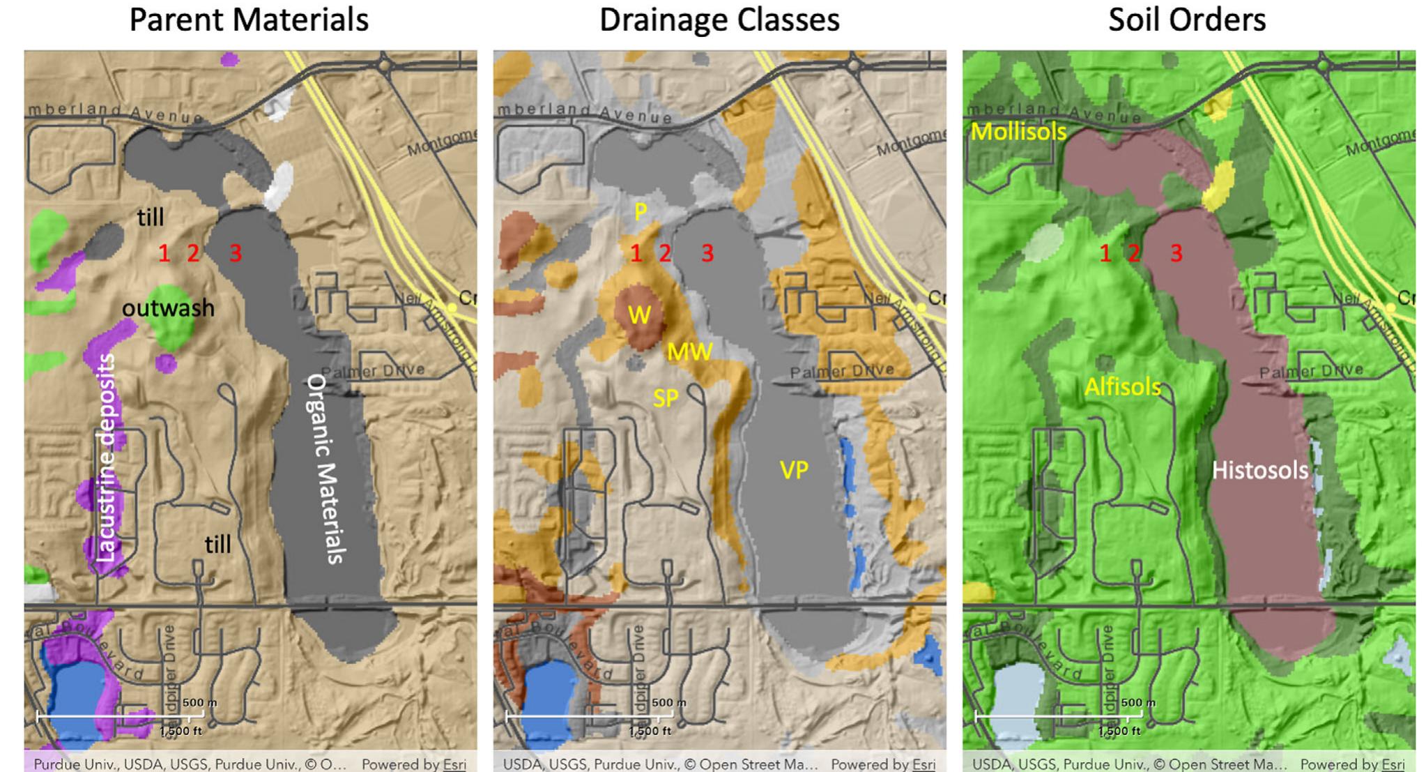 _ annotated maps of soil properties utilizing screenshots