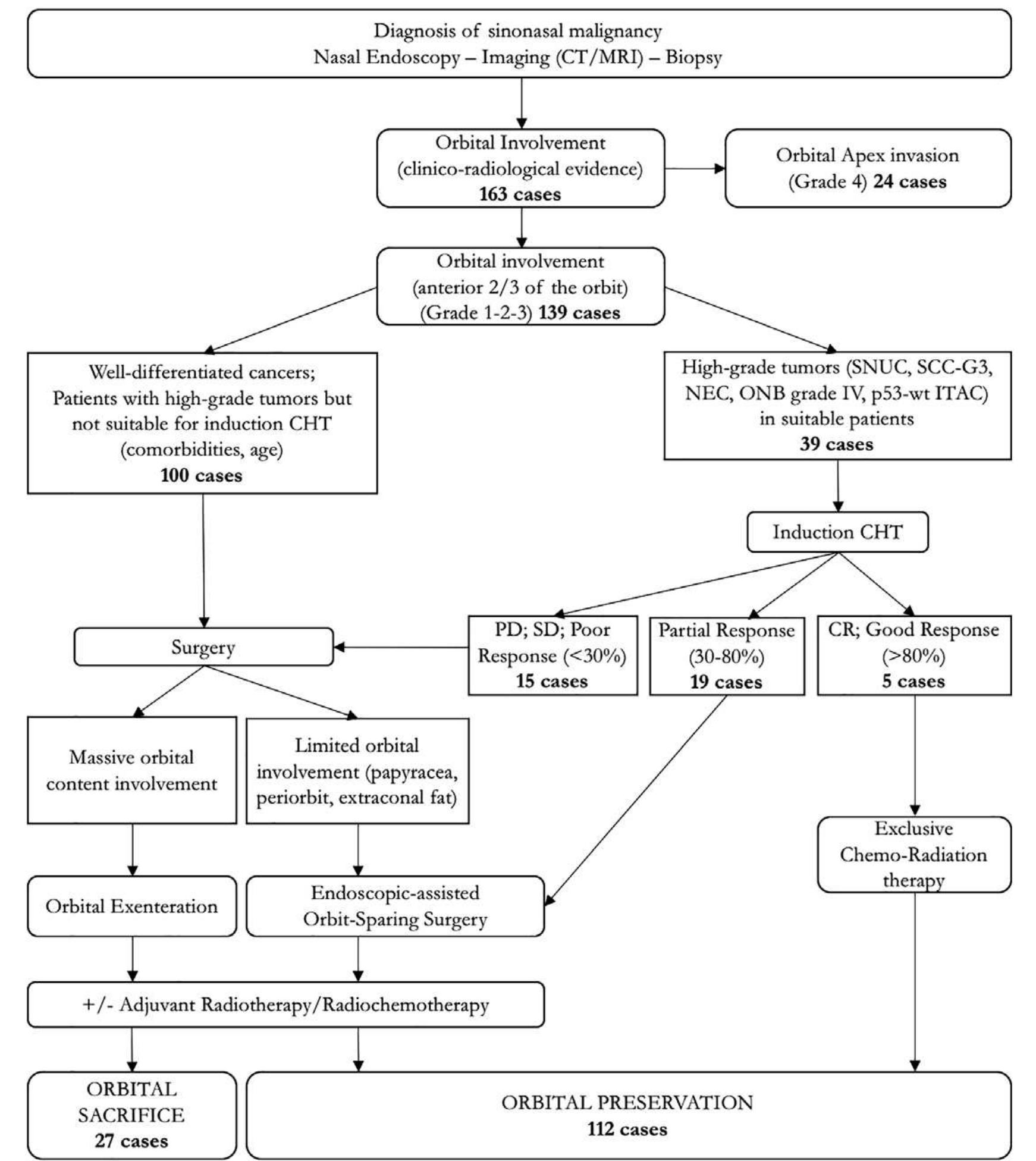 _ flowchart of the study describing the multimodal treatment