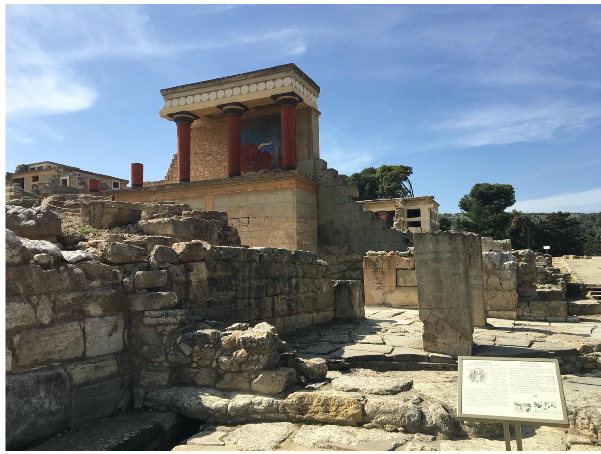 Image 20 — north entrance pillar hall with reconstructed