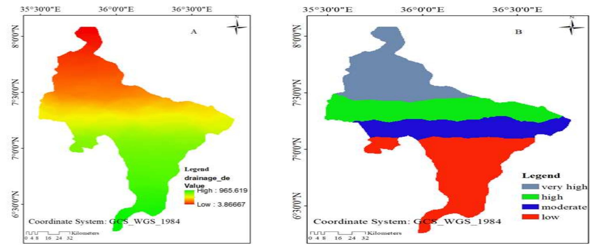 Drainage Density Map And Rec Drainage Density Map