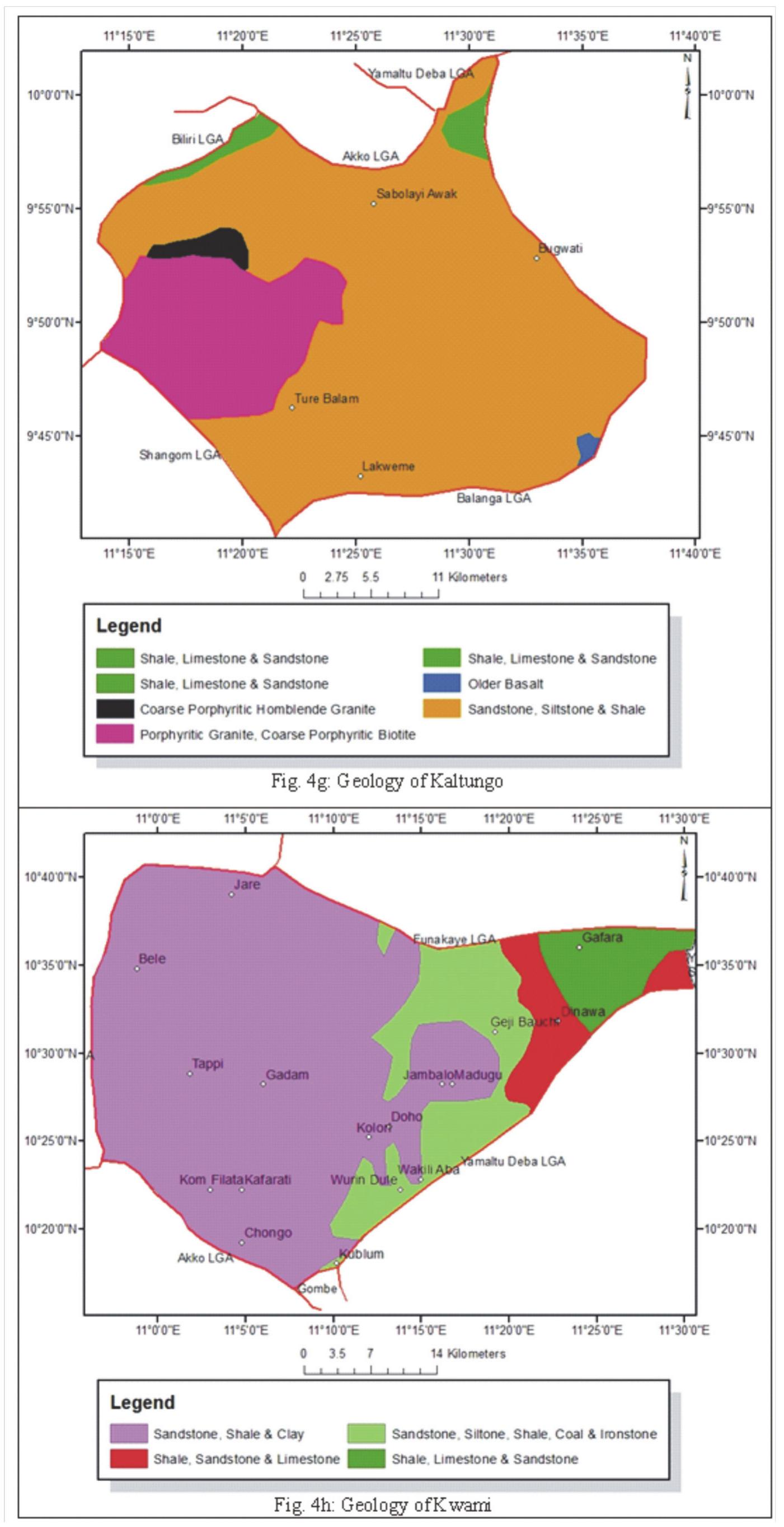 ¢&4h. geology of kaltungo & kwami lgas