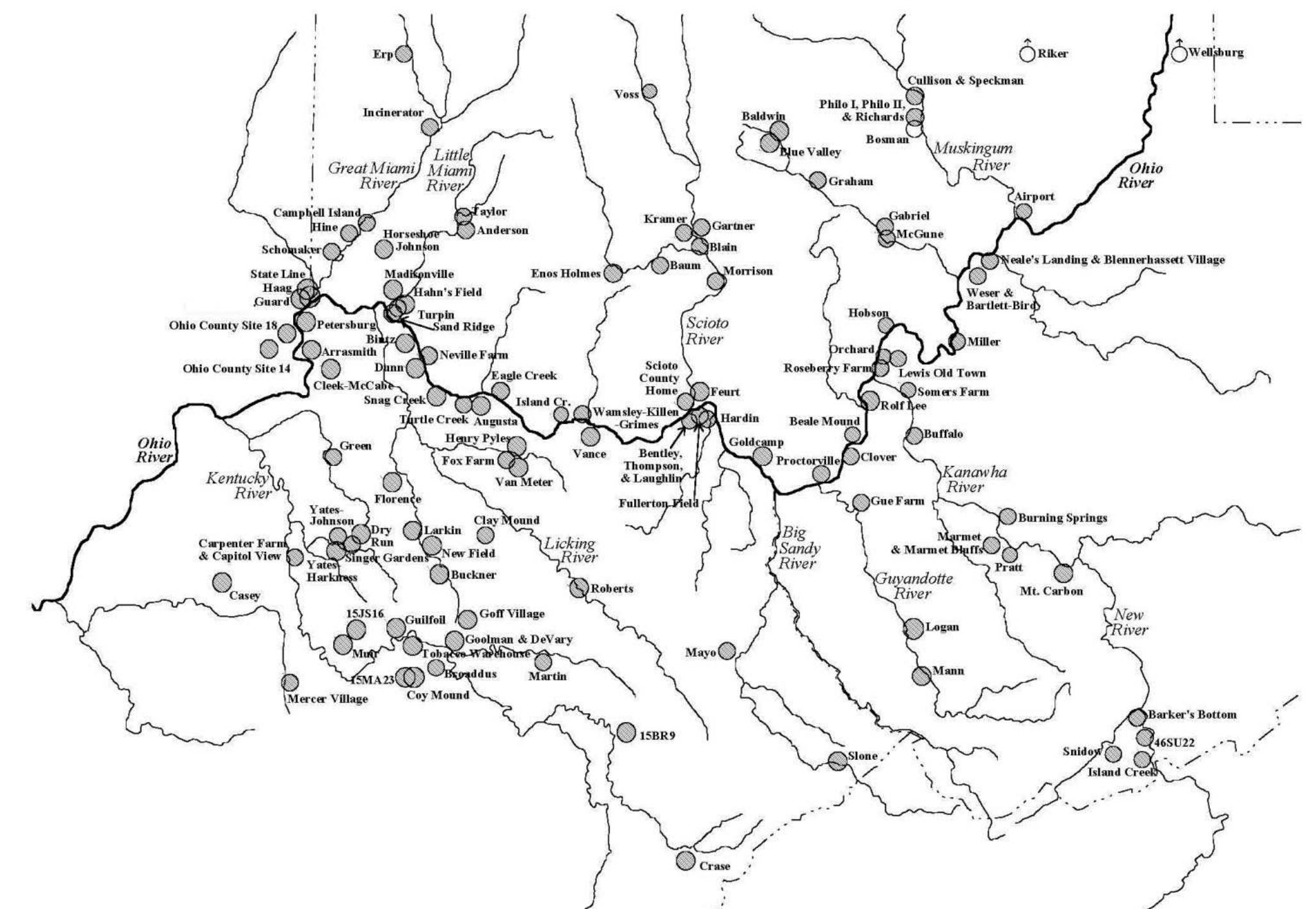 Figure 1 - from Fort Ancient Adaptations in the Mid-Ohio